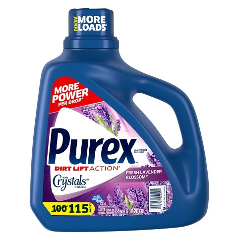 Purex With Crystals Fragrance Lavender Blossom Liquid Laundry Detergent ...