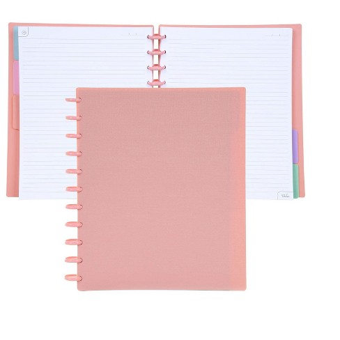 Talia Discbound Notebook Planner, Customizable (salmon W/salmon Discs ...