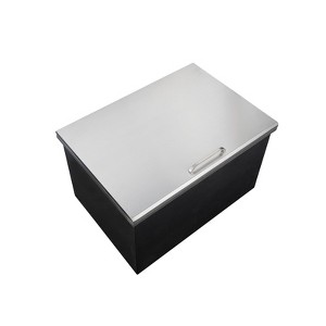 Built In Stainless Steel Ice Cooler Box, Insulated Beverage Chest with ...
