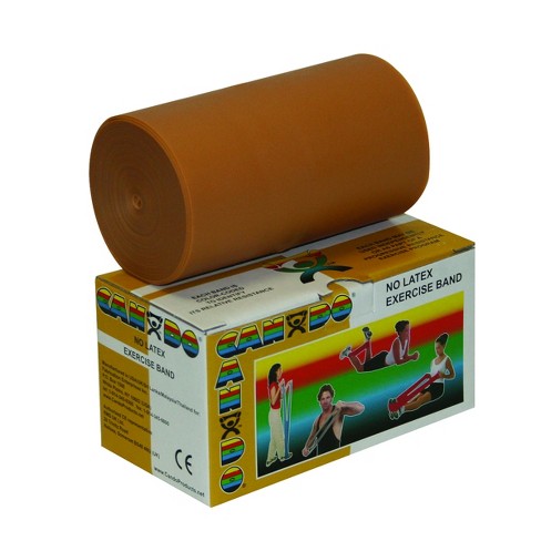 Cando Latex Free Exercise Band - 6 Yard Roll - Gold - Xxx-heavy : Target