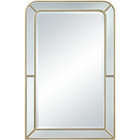 Possini Euro Design Rectangular Vanity Wall Mirror Modern Glam Beveled ...