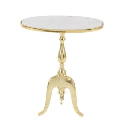 Set Of 2 Hourglass Accent Tables Gold - Olivia & May : Target