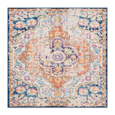 World Rug Gallery Distressed Vintage Bohemian Area Rug - Multicolored 6 ...