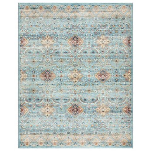Gertmenian Crystal Print Tanis Traditional Bohemian Sage Blue Polyester ...
