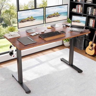 MAYEERTY Home Office Electric Standing Desk, Adjustable Height Sit ...