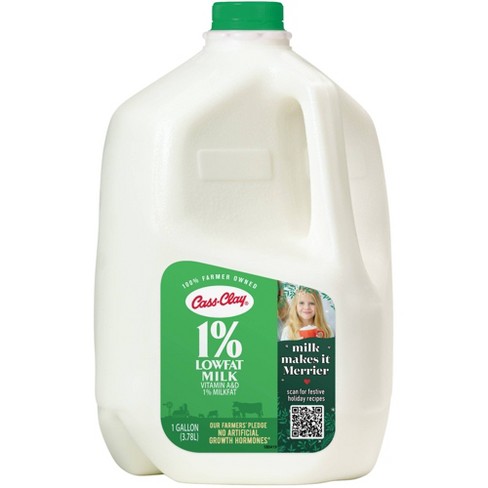 Cass Clay 1% Milk - 1gal : Target