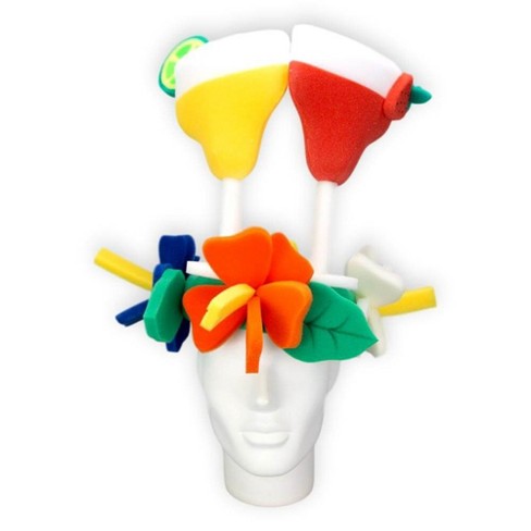 Foam Party Hats Hibiscus And Margaritas Hat : Target