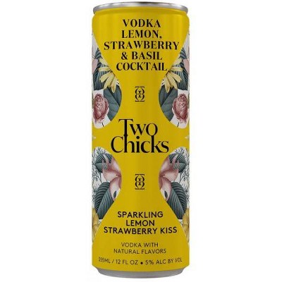 Two Chicks Sparkling Lemon Strawberry Kiss - 4pk/12 Fl Oz Cans : Target