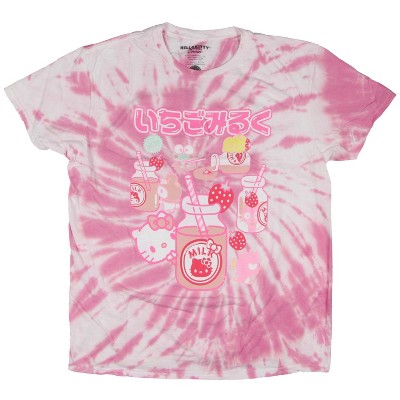 Hello Kitty And Friends Women's Strawberry Milk Junior's Adult Short ...
