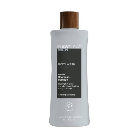 Raw Sugar Men's Body Wash Charcoal + Bamboo - 25 Fl Oz : Target