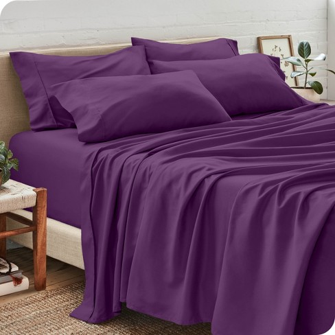 Queen Plum 6pc Microfiber Sheet Set By Bare Home : Target