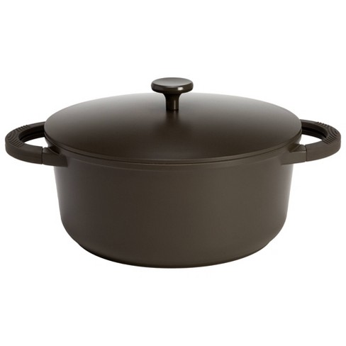 Goodful 4.5qt Cast Aluminum, Ceramic Dutch Oven With Lid, Side Handles ...