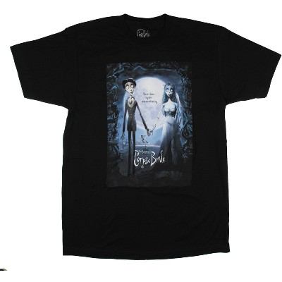 Tim Burton's Corpse Bride Men's Bonejangeles Adult Short Sleeve T-shirt ...