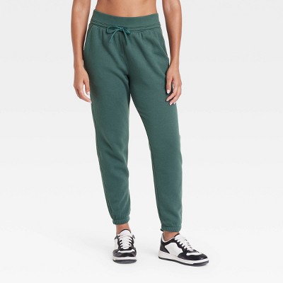 Women's Fleece High-rise Jogger Sweatpants - All In Motion™ Green M ...