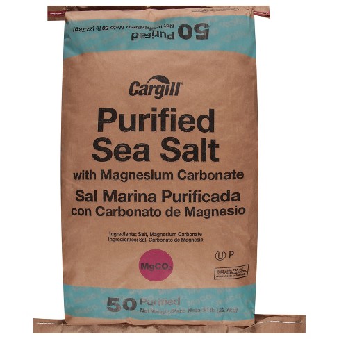 Cargill Purified Sea Salt - 50 Lb : Target