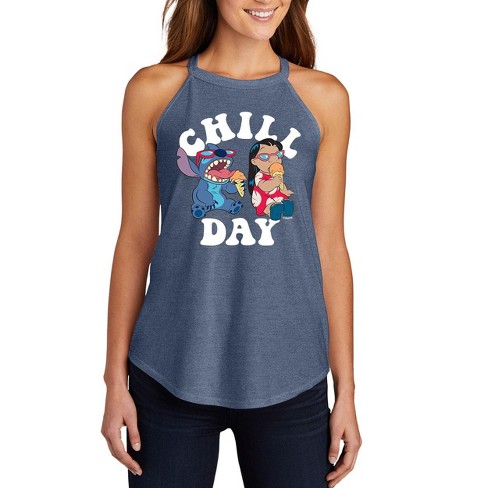 Women's - Lilo And Stitch - Graphic High Neck Tank : Target