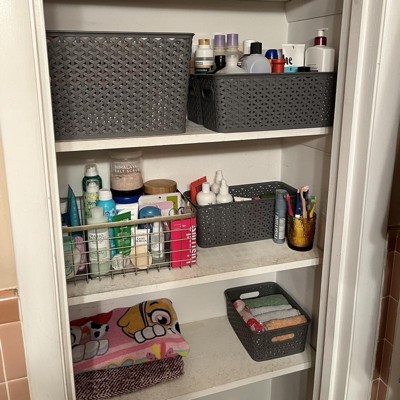 Large Y-weave Decorative Storage Basket White - Brightroom™ : Target