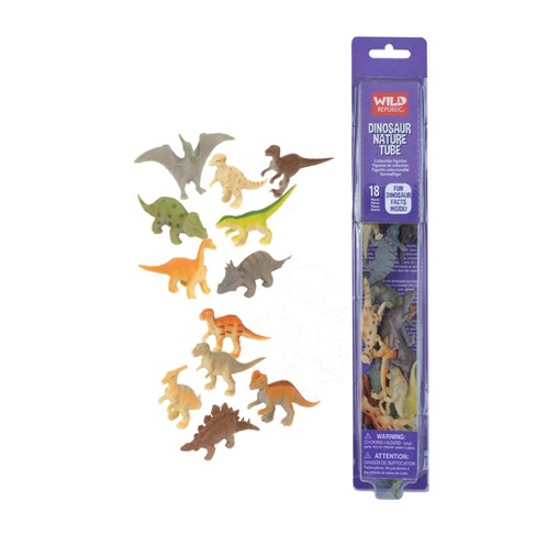 Wild Republic Nature Tube Dinosaur Figurines, 18 Pieces : Target