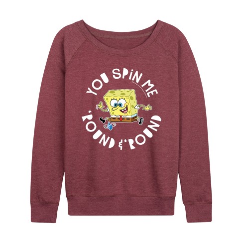 Women's Spongebob Squarepants You Spin Me Round And Round Lightweight ...