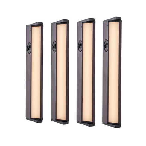 C Cattleya 4-pack Dimmable Bronze Led Under Cabinet Lights, 3000k/3500k ...