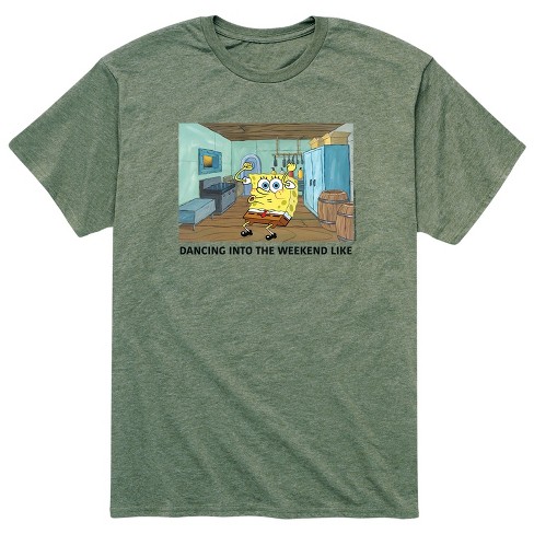 Men's Spongebob Squarepants Spongebob Dancing Into Weekend Short Sleeve ...