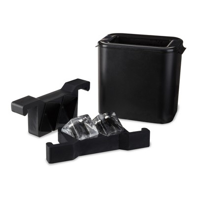 Viski Clear Ice Maker, Makes 2 Pure Square Ice Cubes For Cocktails, Set ...