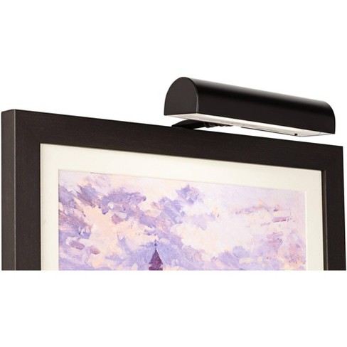 Concept Lighting Slimline Black 8"w Cordless Led Picture Light : Target