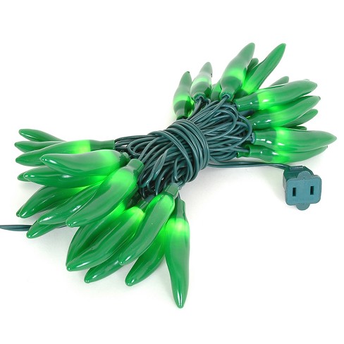 Novelty Lights 35 Light Green Fiesta Chili Pepper String Light Set, 11. ...