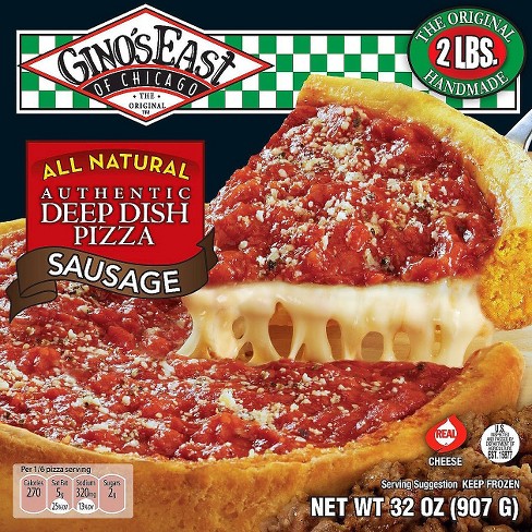 Gino's East Deep Dish Sausage Frozen Pizza - 32oz : Target