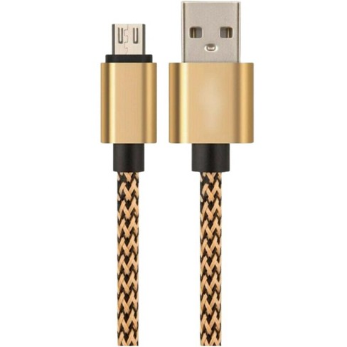 Sanoxy 1m / 3ft Micro Usb Fast Charger Data Sync Cable Cord (gold) : Target
