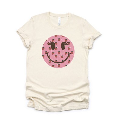Simply Sage Market Women's Smiley Face Strawberries Short Sleeve ...
