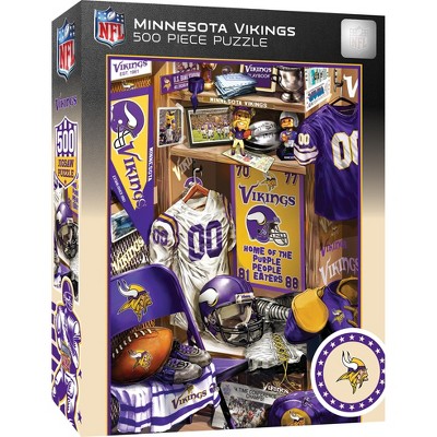 Masterpieces 500 Piece Puzzle - Minnesota Vikings Locker Room - 15"x21 ...