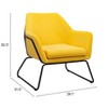 Zuo Jose Accent Chair Yellow : Target
