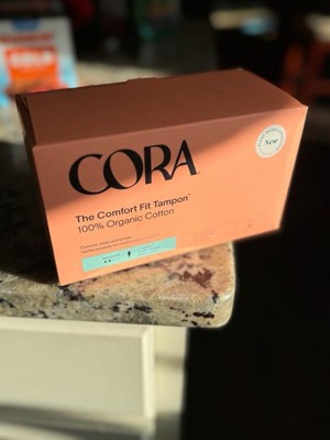 Cora Organic Cotton Tampons Mix Pack - Light/regular Absorbency - 32ct ...