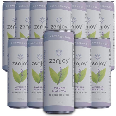 Zenjoy Lavender Black Tea Relaxation Drink 12 Pack - Calming Drink With ...