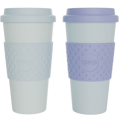 Copco Acadia To Go Mug Set Of 2, 16 Ounce Reusable Coffee Cups With ...