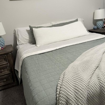 Waffle Body Pillow Cover Natural - Casaluna™ : Target
