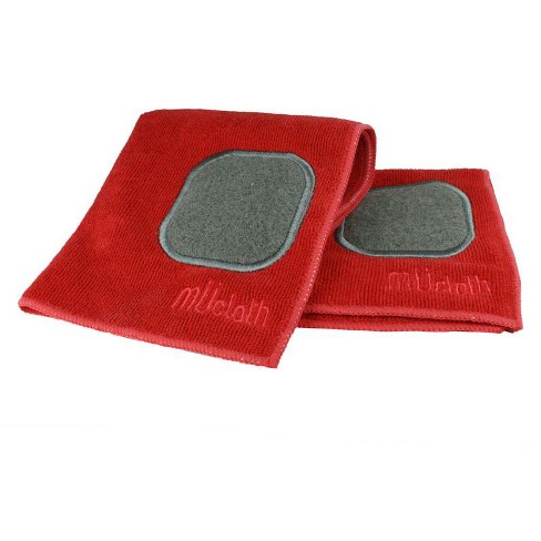 Mu Kitchen 12" X 12" Microfiber Dish Cloth With Scrubber, Crimson : Target