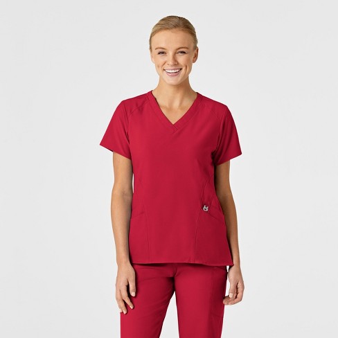 Wink W123 Women's Stylized V-neck Scrub Top, 4x Womens Plus : Target