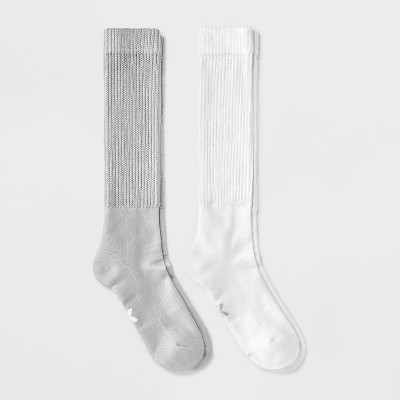 Women's Cushioned Scrunch 2pk Athletic Crew Socks - All In Motion ...
