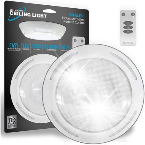 Bell + Howell Wireless Motion Activated Ceiling Light With Remote ...