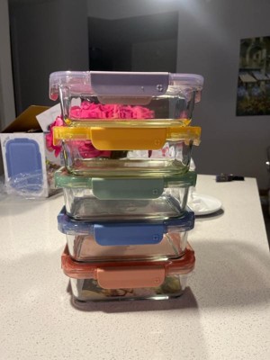 Ello 10pc Color Lock Meal Prep Food Storage Container Set : Target