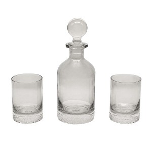 Kinor Stained Glass Decanter Set Smoke : Target