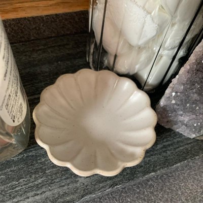 Fluted Ceramic Trinket Dish Vintage Cream - Hearth & Hand™ With ...