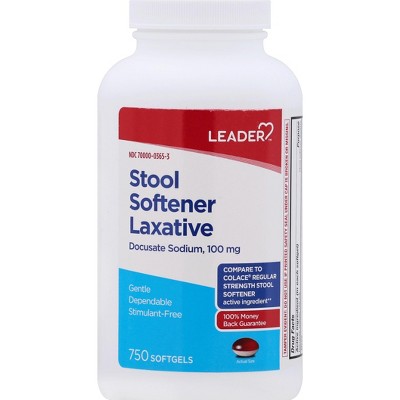 Leader Stool Softener Laxative 750 Ea : Target
