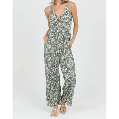 Women's Renee V-neck Twisted Front Cut-out Jumpsuit - Angie : Target