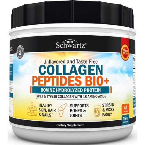 Collagen Peptides Bio+ Powder, Grass Fed Bovine Collagen Supplement ...