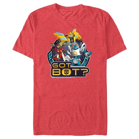 Men's Transformers: Earthspark Got Bot T-shirt - Red Heather - Medium ...