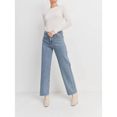 Women's Straight Denim - Just Black Denim : Target