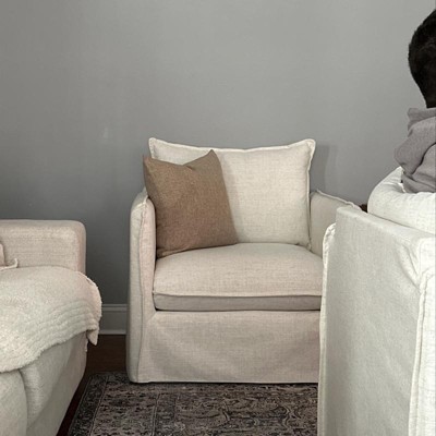 Berea Slouchy Lounge Chair With French Seams - Threshold™ : Target